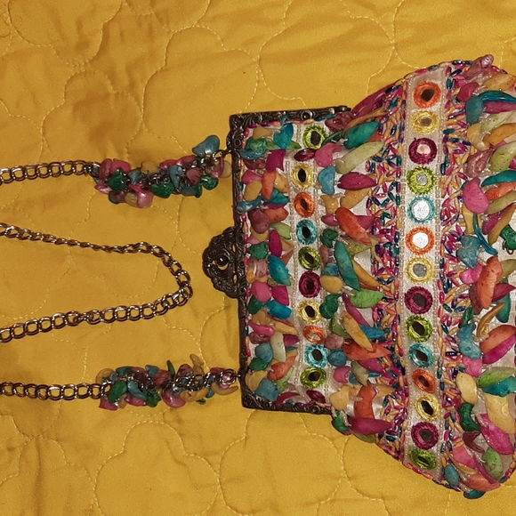 Bags | Vintage Colored Stone Bag | Poshmark